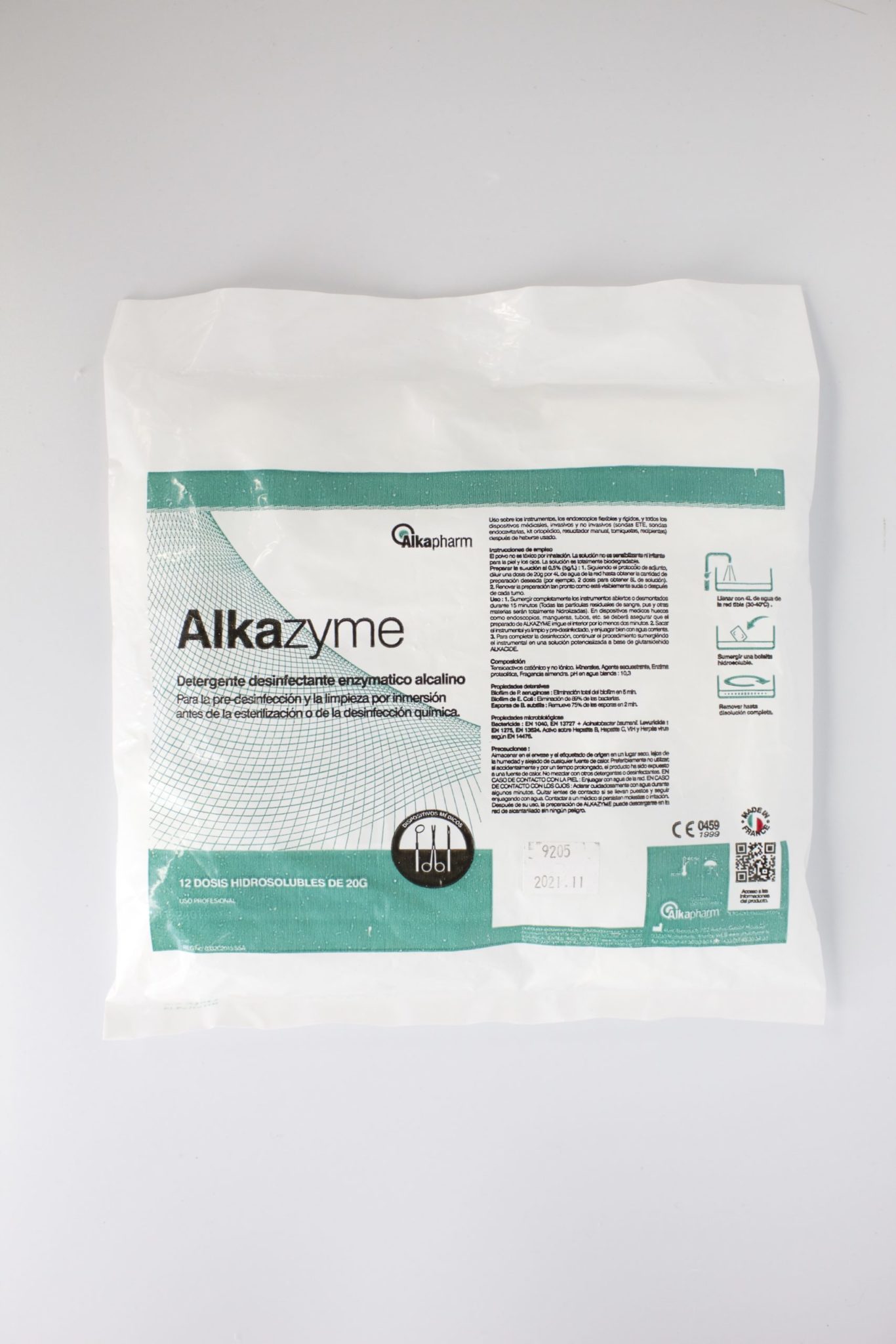 ALKAZYME DETERGENTE ENZIMATICO C/12 SOBRES DE 20GR, MARCA ALKAPHARM ...
