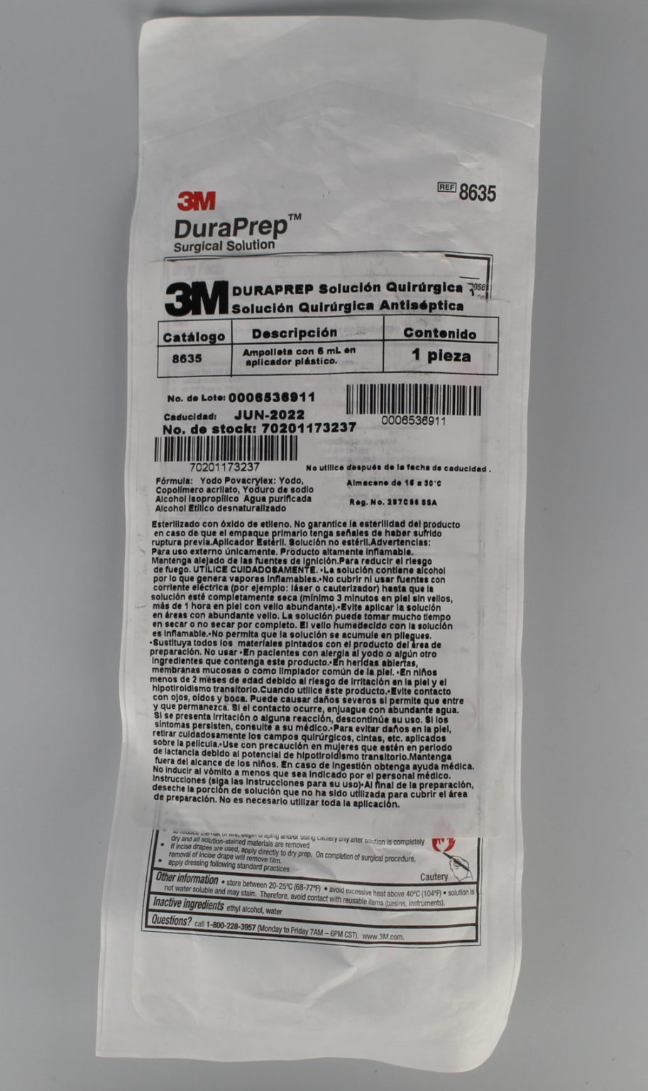 DURAPREP 26ML Y 6ML, MARCA 3M – AlserMedica