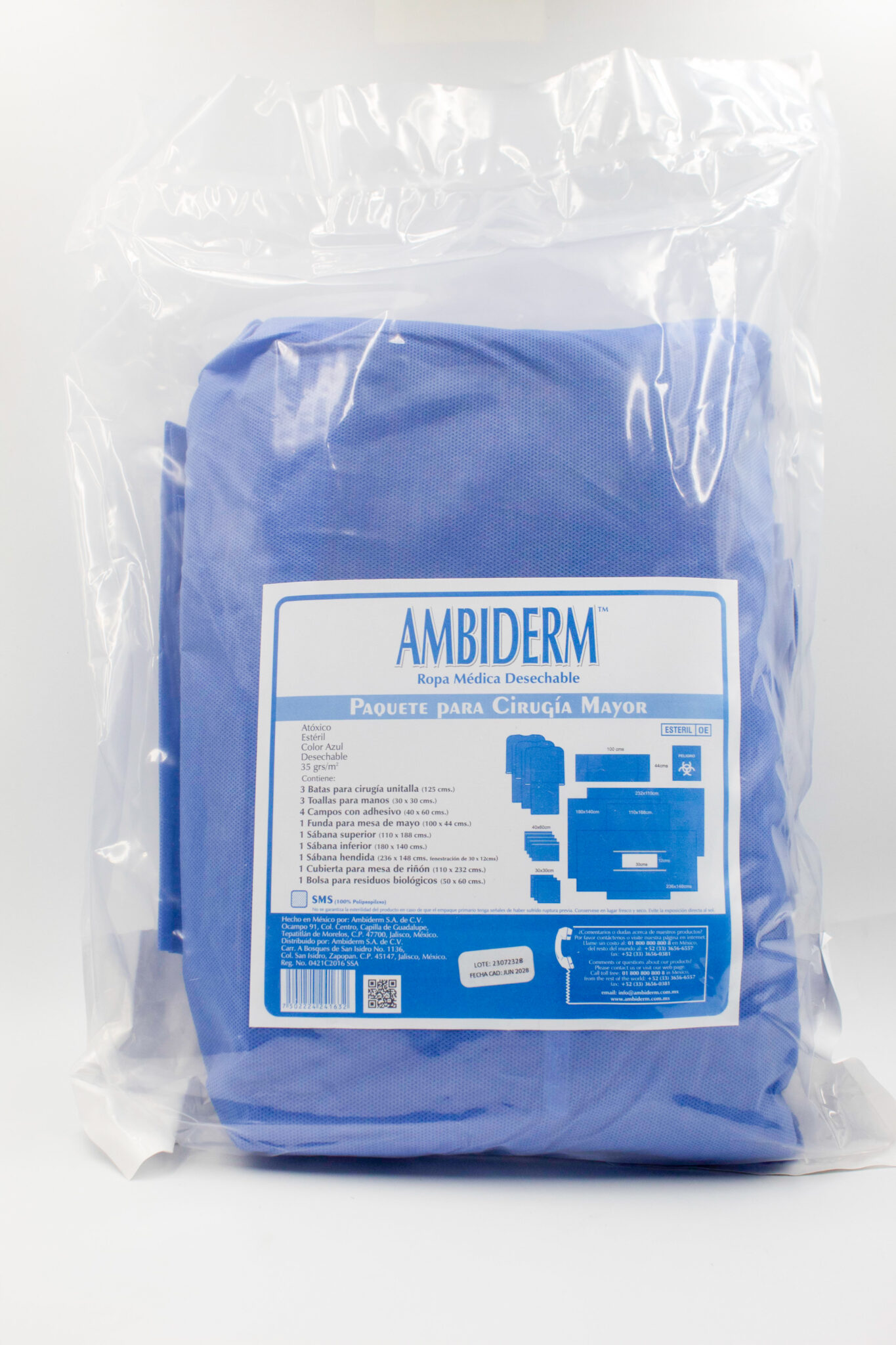 PAQUETE PARA CIRUGÍA MAYOR, MARCA AMBIDERM – AlserMedica